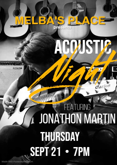 Acoustic Night Flyer | PosterMyWall