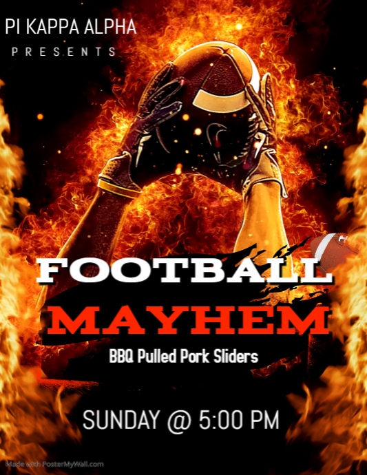 Copy of Football Mayhem Flyer | PosterMyWall