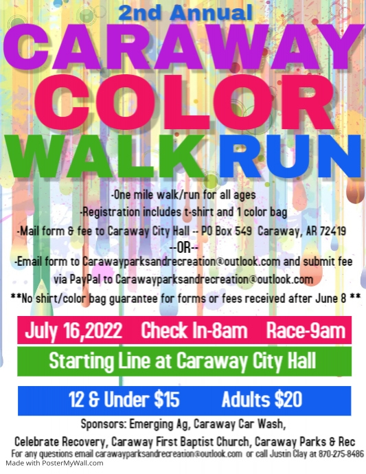 Copy of Color Fun Run Template | PosterMyWall