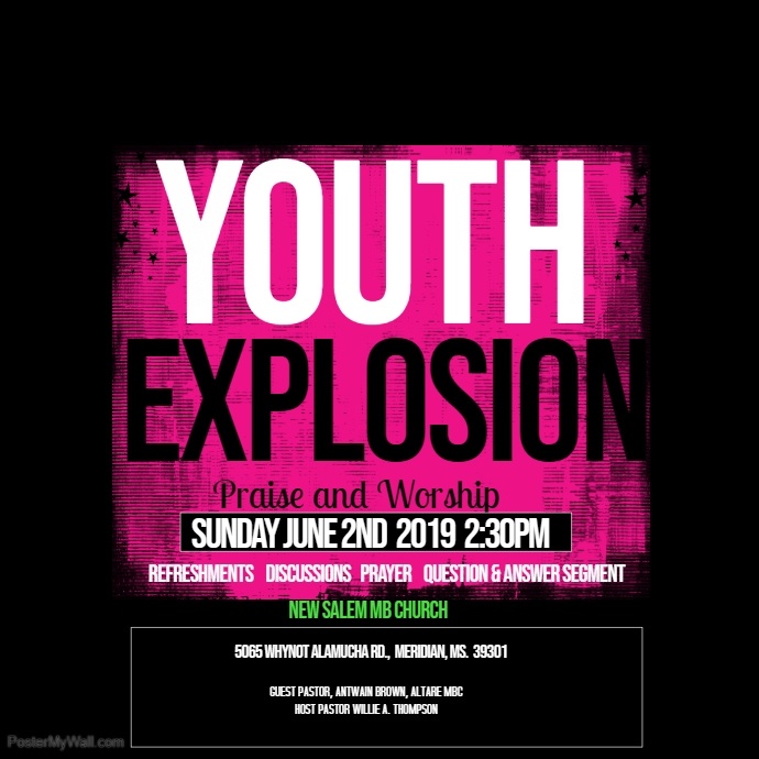 Copy Of Youth Explosion Postermywall