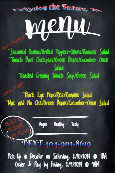 Simple Chalkboard Menu of the Day Template | PosterMyWall