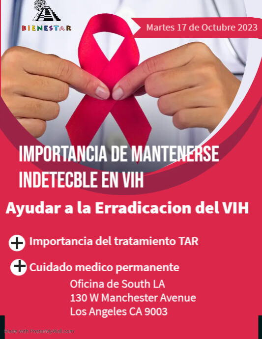 Pink world AIDS day flyer | PosterMyWall