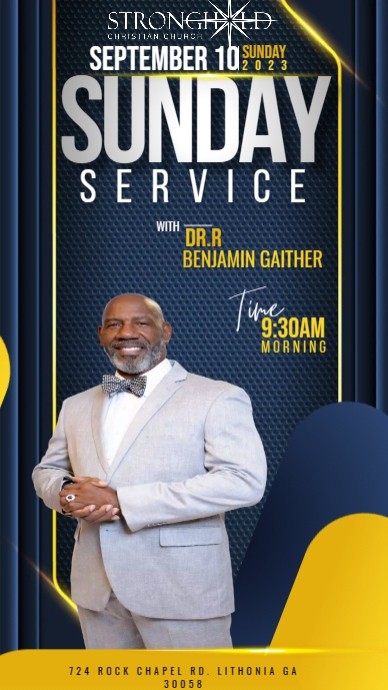 Sunday Service Ad | PosterMyWall