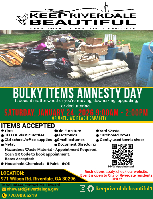 bulky items amnesty day 1.20.24 | PosterMyWall