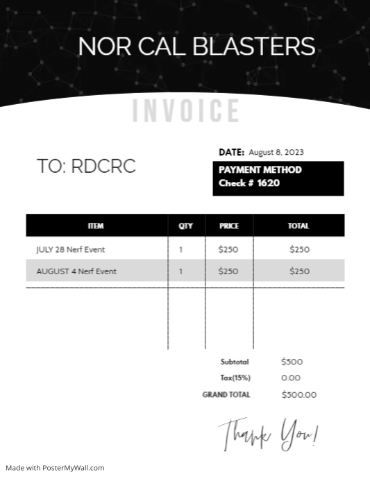 Invoice | PosterMyWall