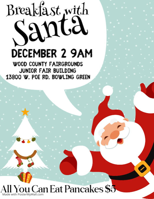 Breakfast With Santa Flyer | PosterMyWall