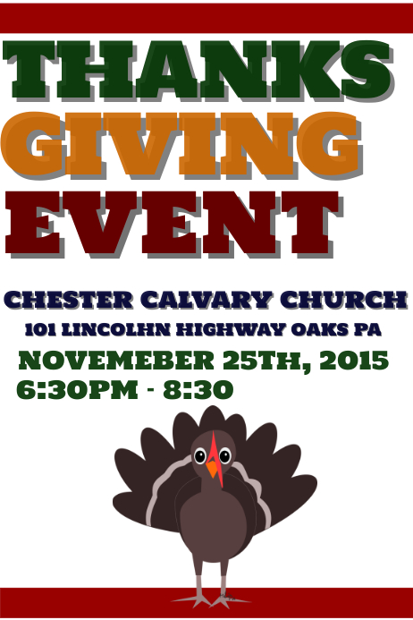 THANKSGIVING Template | PosterMyWall