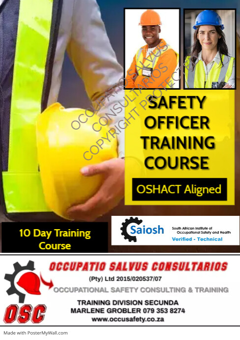Safety Officer 8 May 2023 | PosterMyWall