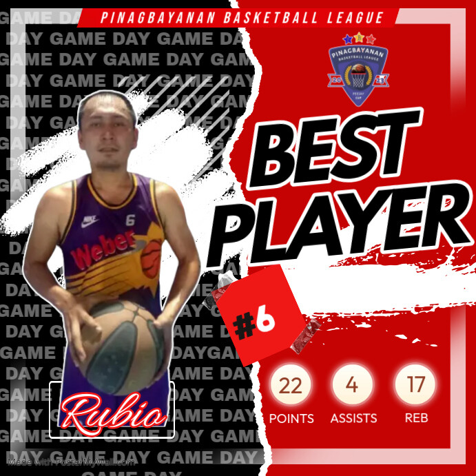 Basketball Player Profile | PosterMyWall