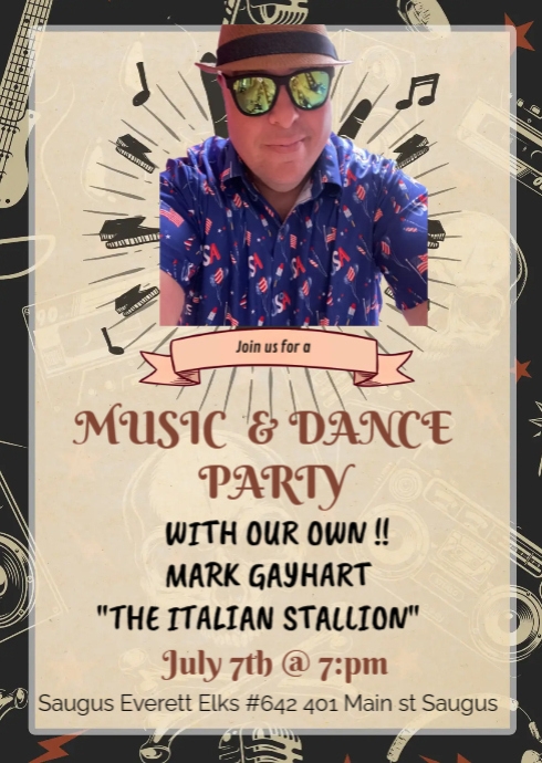 Rock and roll music invitation | PosterMyWall