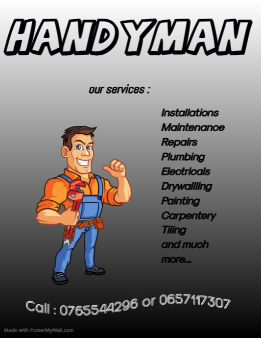 Handyman Service Flyer Poster | PosterMyWall
