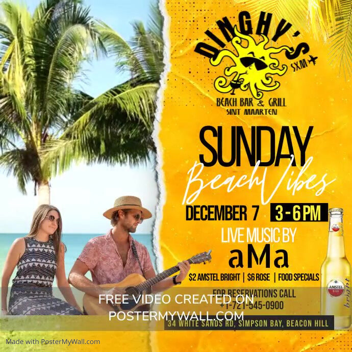 Summer Beach Party Video ad | PosterMyWall