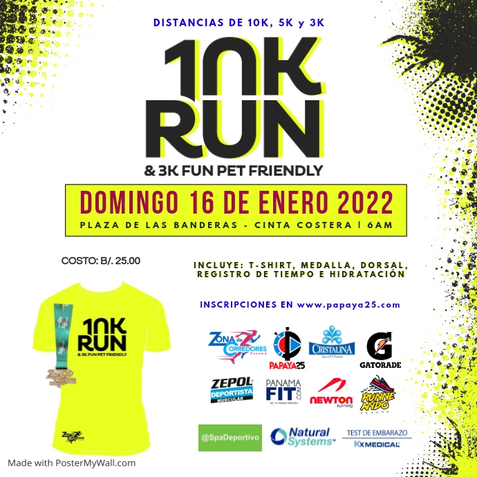 Copy of Copia de Copia de Copia de 5K Run & Walk Color run Flyer ...