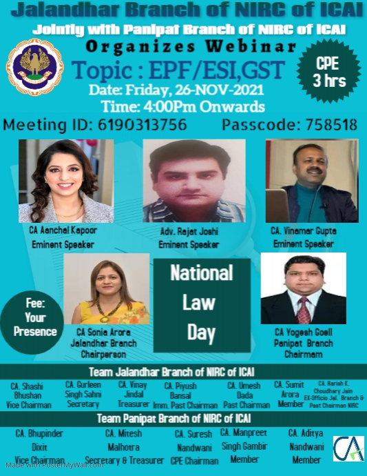 Copy of CA AND GST | PosterMyWall