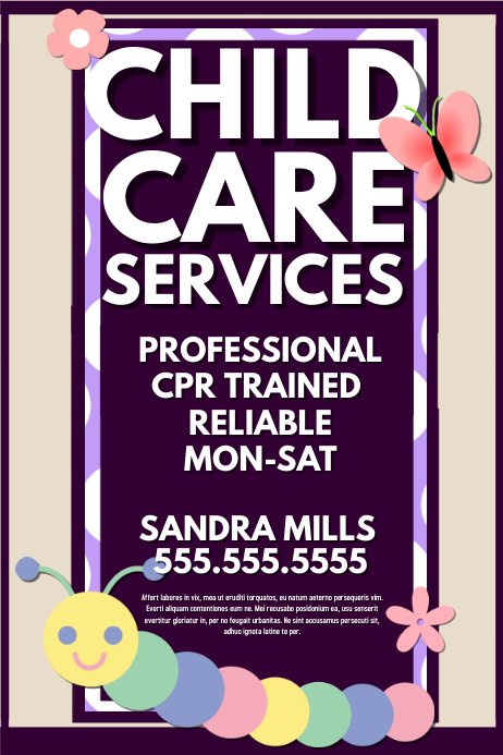 Child Care Template | PosterMyWall