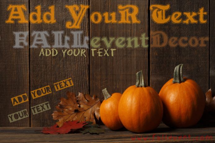 Fall Autumn Halloween Thanksgiving Event Decor Flyer Template ...