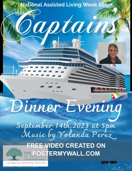 Captain's Dinner Evening | PosterMyWall