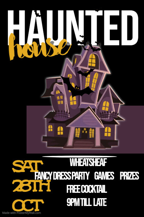 Copy of Copy of Haunted House Poster | PosterMyWall