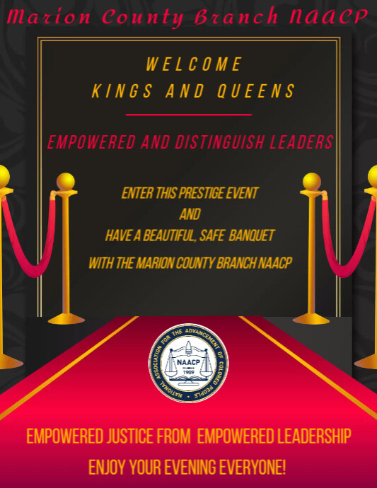 NAACP BANQUT WELCOME 2023 | PosterMyWall