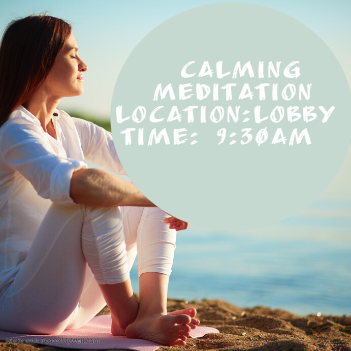 calming Meditation | PosterMyWall