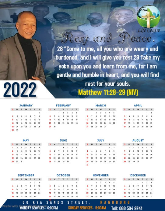 Copy of 2022 Calendar | PosterMyWall