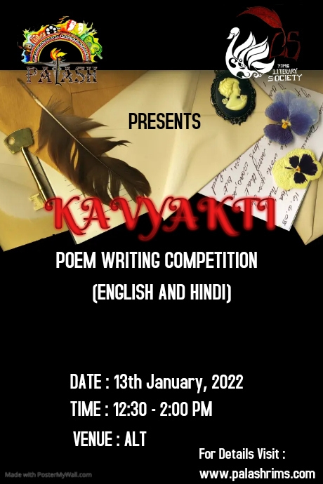 Copy of poem club flyer design template | PosterMyWall