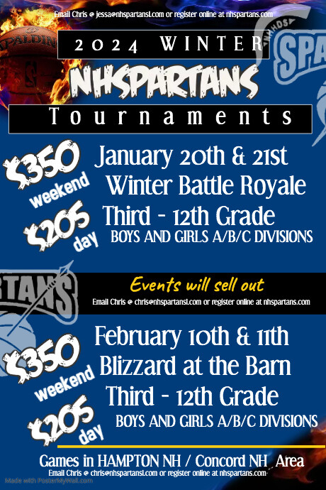 Winter Tournaments 2023 (1) | PosterMyWall