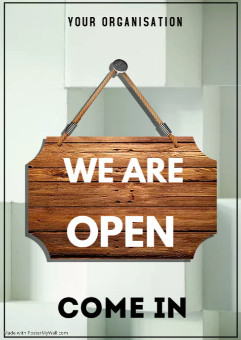 We are Open Flyers | PosterMyWall