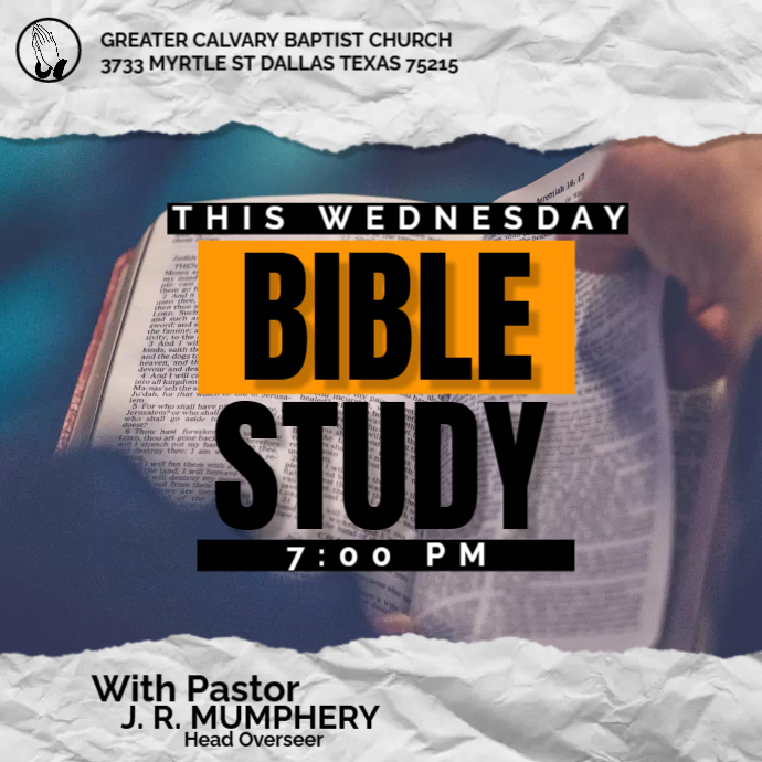 BIBLE STUDY | PosterMyWall