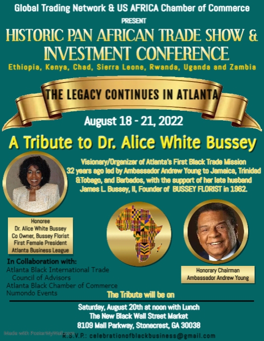 Recreated Pan African Trade Show Flyer | PosterMyWall