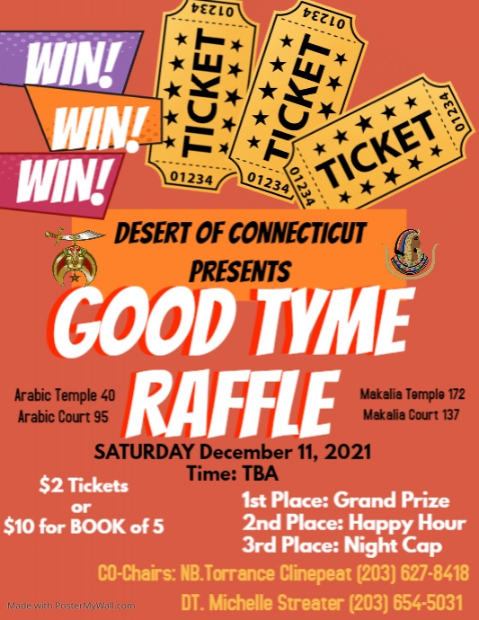Copy of Copy of Raffle Ticket Benefit Drawing Event Flyer | PosterMyWall