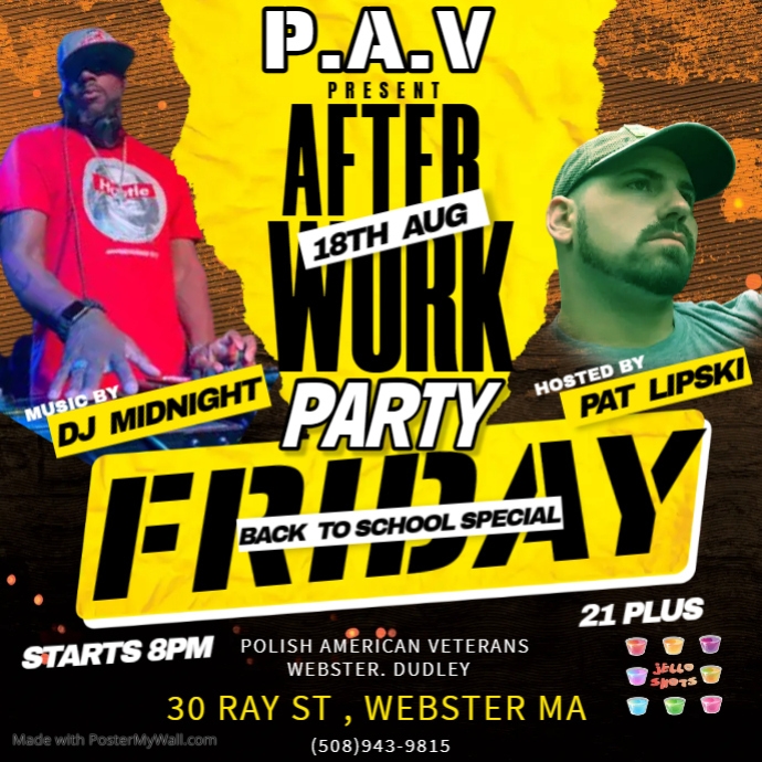 Copy of After Work Saturday Party Social Media ad | PosterMyWall