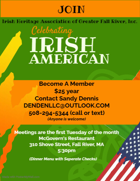 Irish American Heritage Month Flyer | PosterMyWall