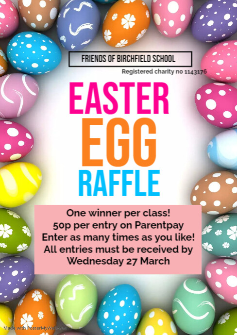 Easter egg raffle preschool 2023 | PosterMyWall