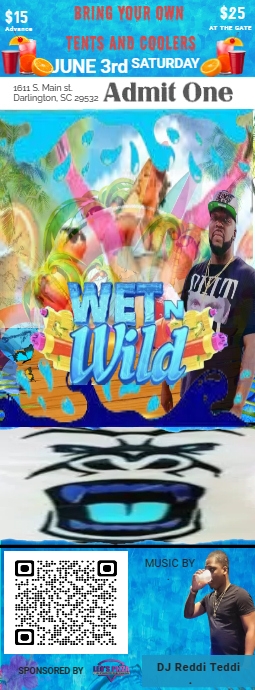 Pool Party Ticket Design | PosterMyWall