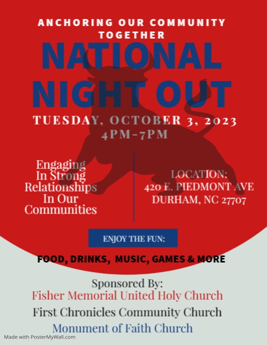 White Night Out Community Day Flyer | PosterMyWall