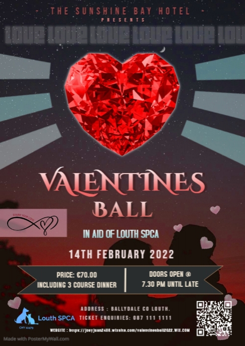 Valentines Ball 2022 - 28/9/21 | PosterMyWall