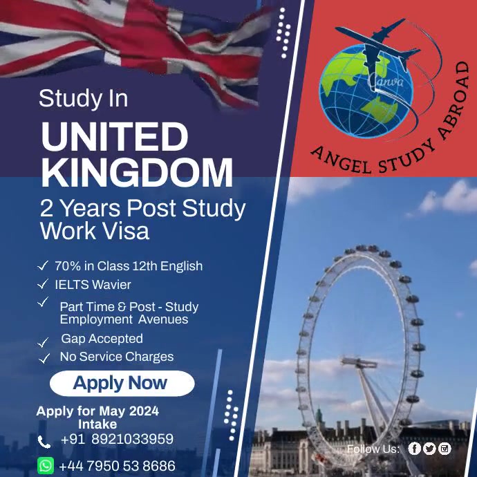 United Kingdom Study Abroad Post Template | PosterMyWall