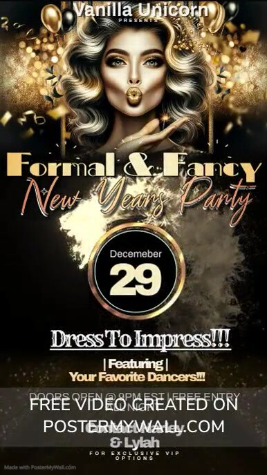 GLAM PARTY INVITATION | PosterMyWall