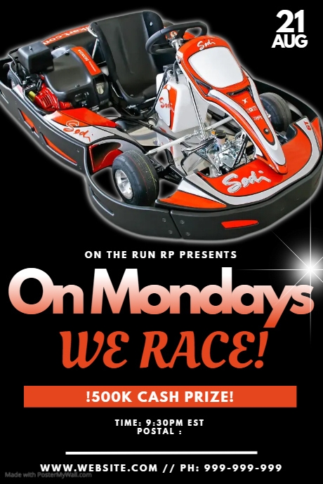 Go-Kart Tournament Poster | PosterMyWall