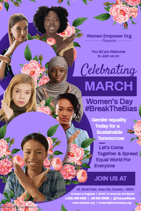 Women's Day Celebration Poster Template | PosterMyWall