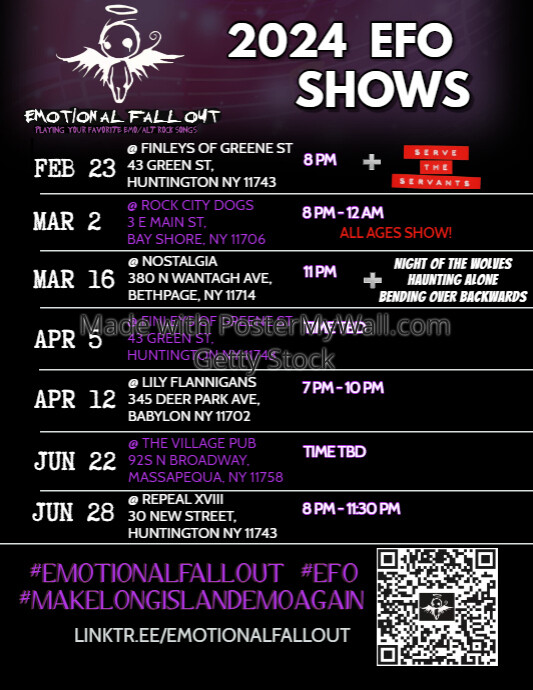 EFO SHOWS (1) | PosterMyWall