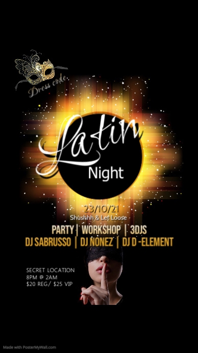 Copy of Copie de Latin Night Salsa Party Event Latin Dance | PosterMyWall
