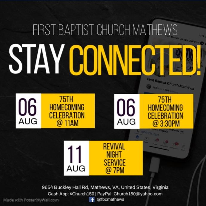 church schedule | PosterMyWall