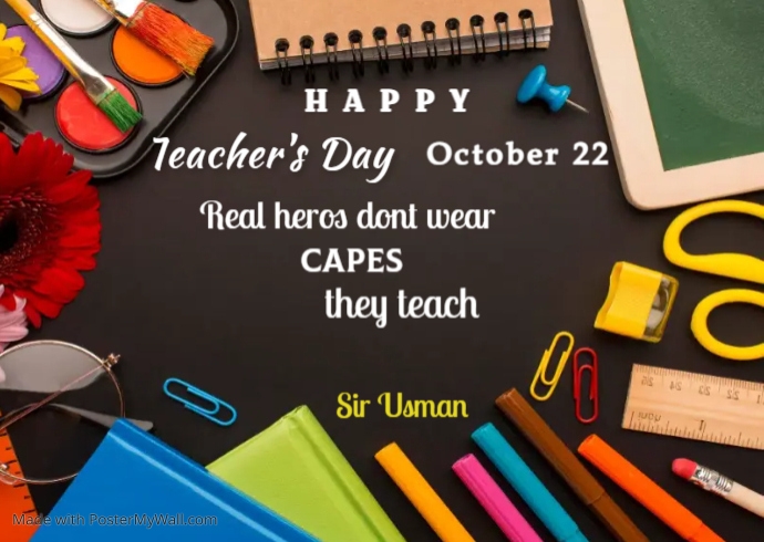School ,back to school, teacher's day | PosterMyWall
