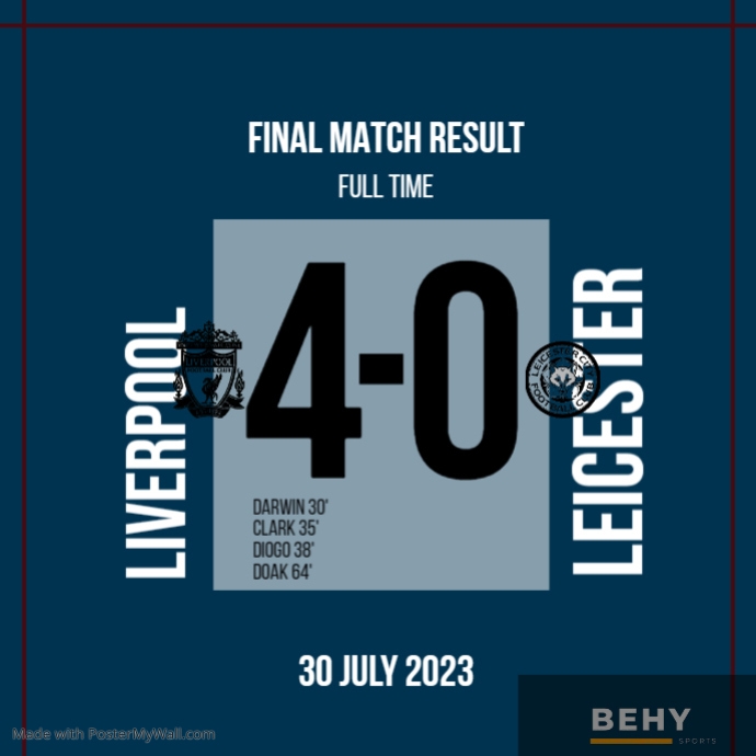 Copy of Football Result Template | PosterMyWall