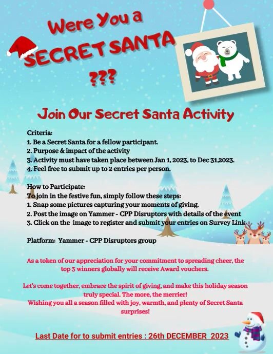 Your photo with Santa christmas template | PosterMyWall