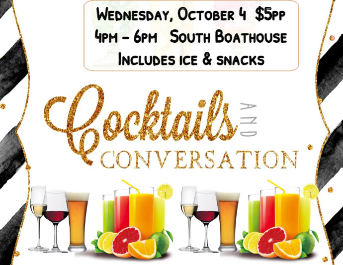 Cocktails and conversation party invitation (1) | PosterMyWall