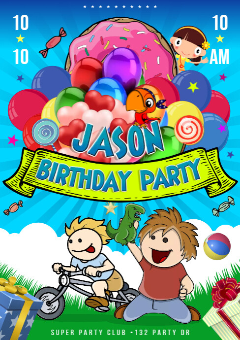 BIRTHDAY PARTY POSTER | PosterMyWall