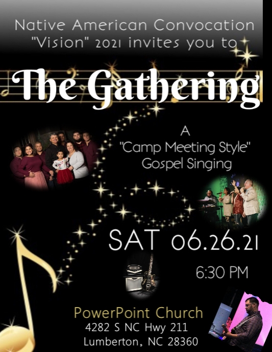 Copy of gospel Night concert church music singing ad | PosterMyWall